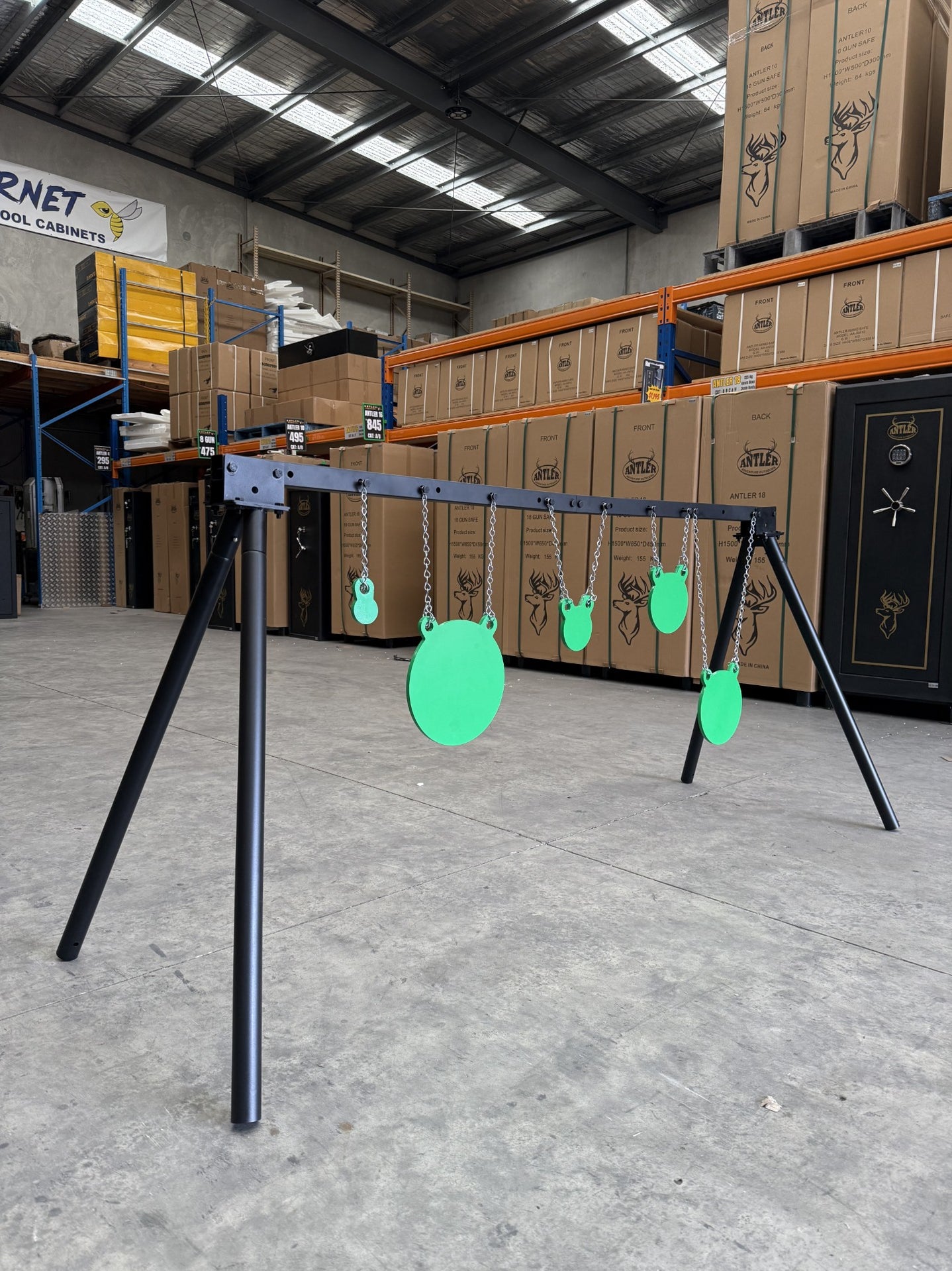 Heavy Duty Target Stand & Full Set Beast Bisalloy Gongs Combo — Total ...